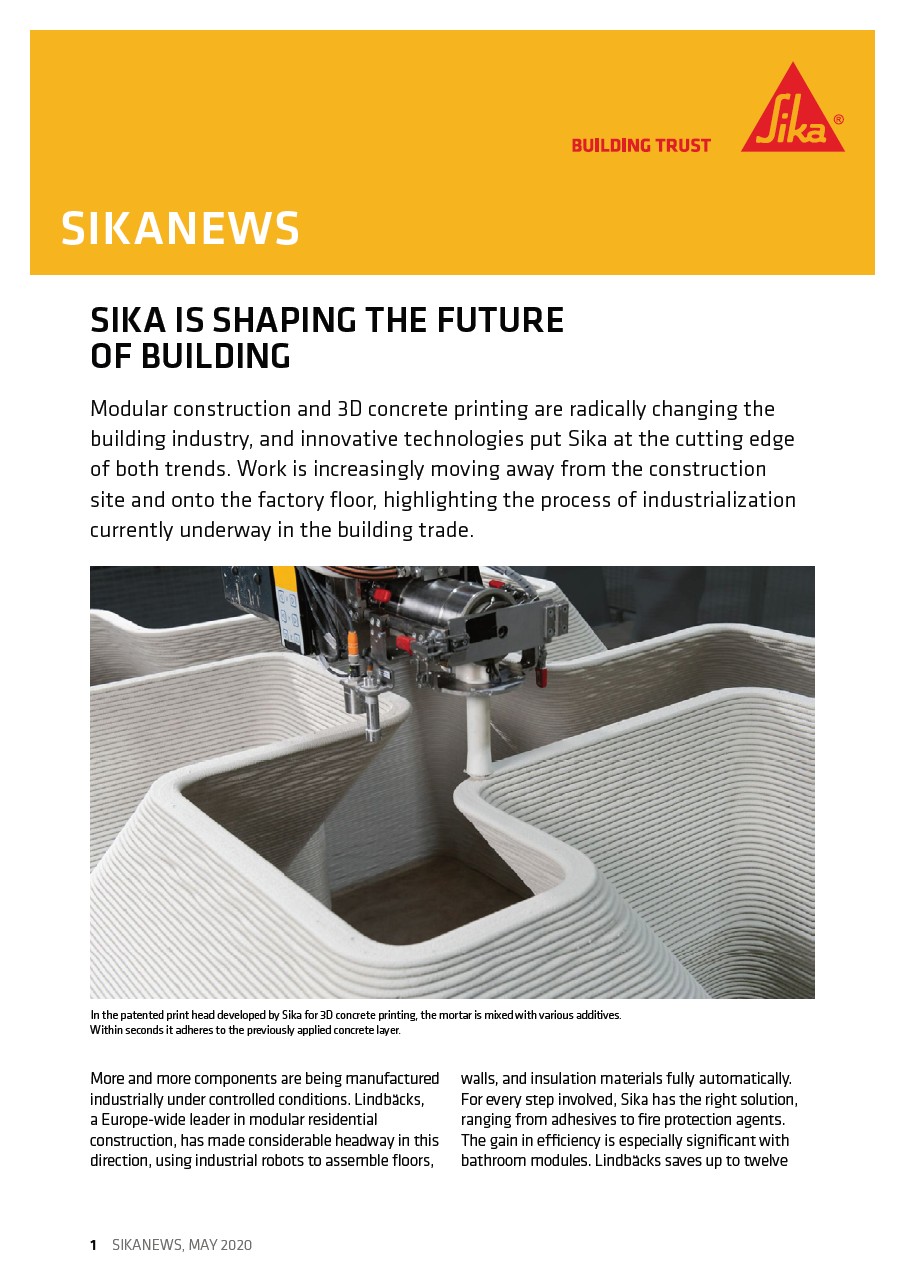 Sika Is Shaping the Future of Building